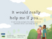 It would really help me if you... – Haslett St Books